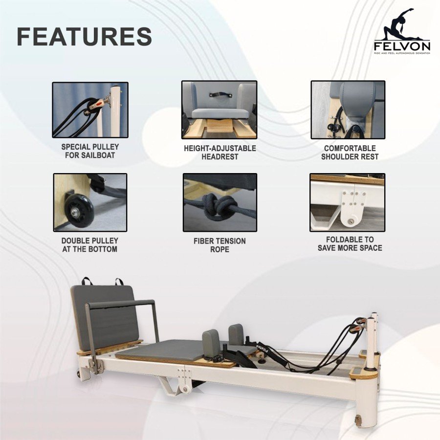 Felvon Pilates Foldable Reformer | Felvon Indonesia